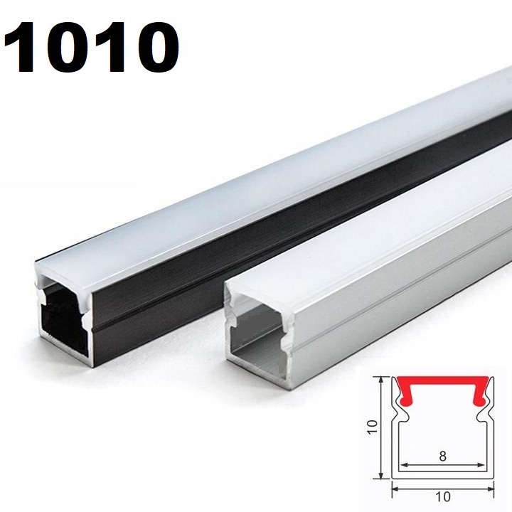 Jual Kap Housing Aluminium LED Strip Rigid Bar Cover Lampu LED 100 CM ...