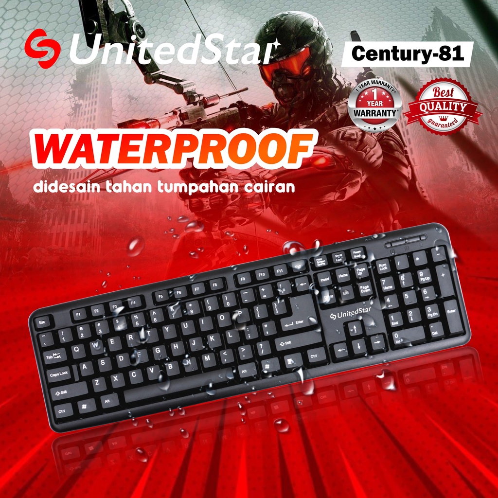 Jual Keyboard Murah-Keyboard UnitedStar-Keyboard USB Standard ...