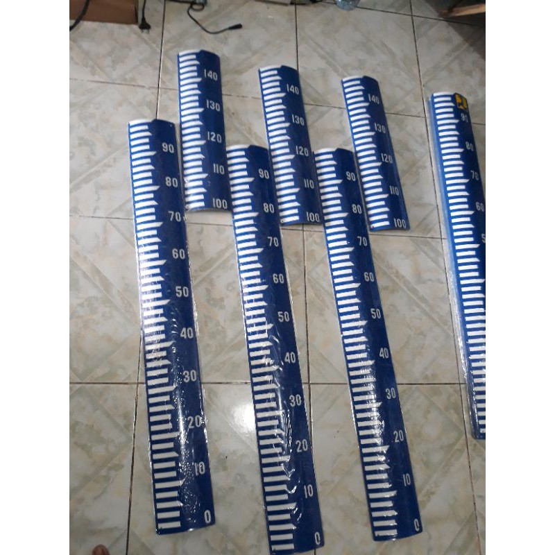 Jual Peil Scale PeilSchaal Alat ukur tinggi muka Air 150cm | Shopee ...