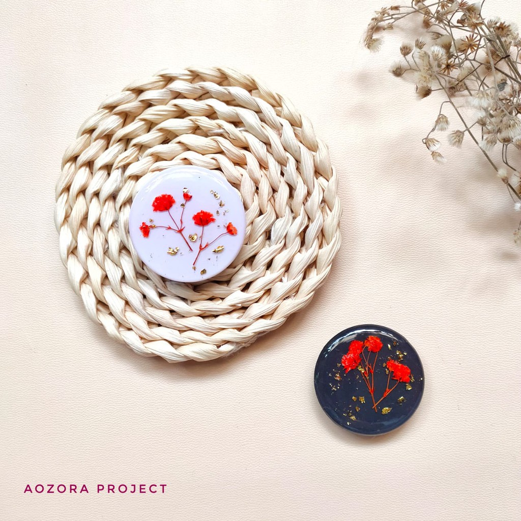 Jual Dried Flower Popsocket Baby Breath / Pressed Flowers Pop Socket ...