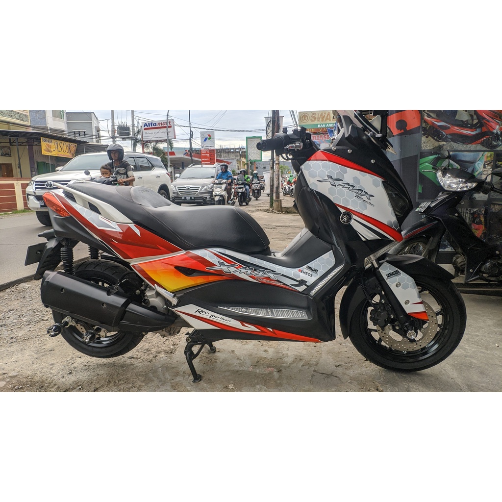 Jual Stiker Xmax Decal Full Body Xmax Premium Orange Glossy DNKZ ...