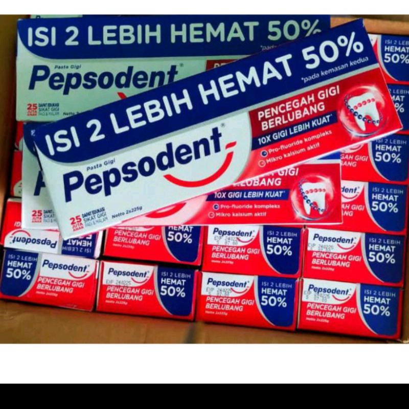 Jual pasta gigi pepsodent 225g isi 2 | Shopee Indonesia