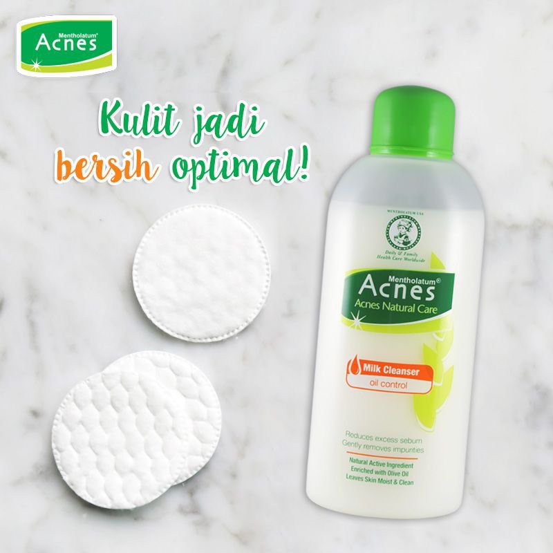 Jual Acnes Natural Facial Oil Control Milk Cleanser 110 ml | Shopee ...
