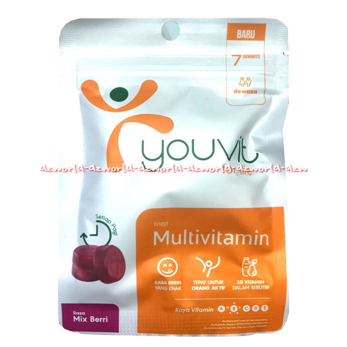 Jual MINISO Permen Multivitamin Gula Youvit Gummy Dewasa 7'S Berbuat ...