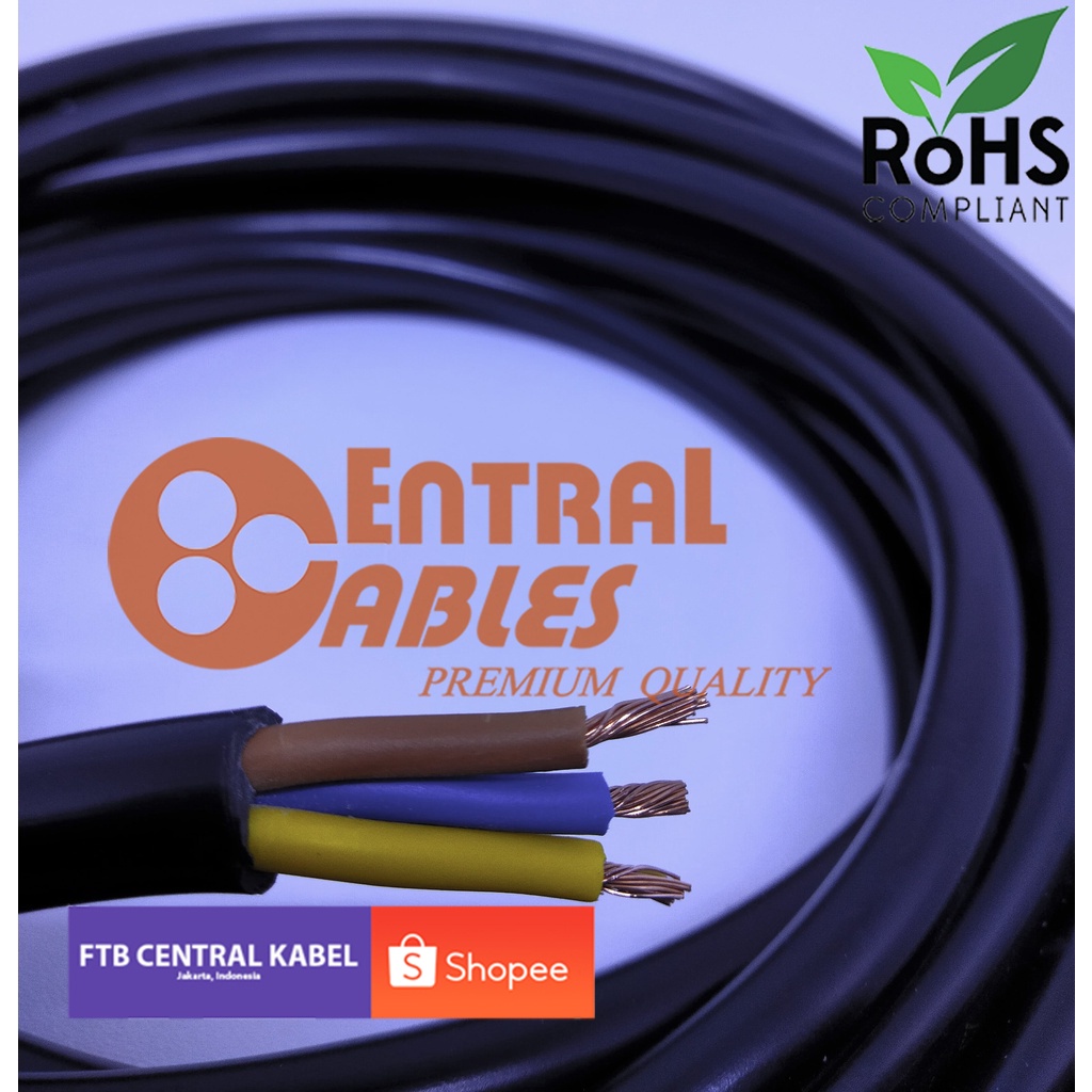 Jual SNI Central Kabel Listrik NYYHY 3x1.5 Sqmm 750V Meteran ( NYYHY 3x1.5mm NYYHY 3X1,5 NYYHY ...
