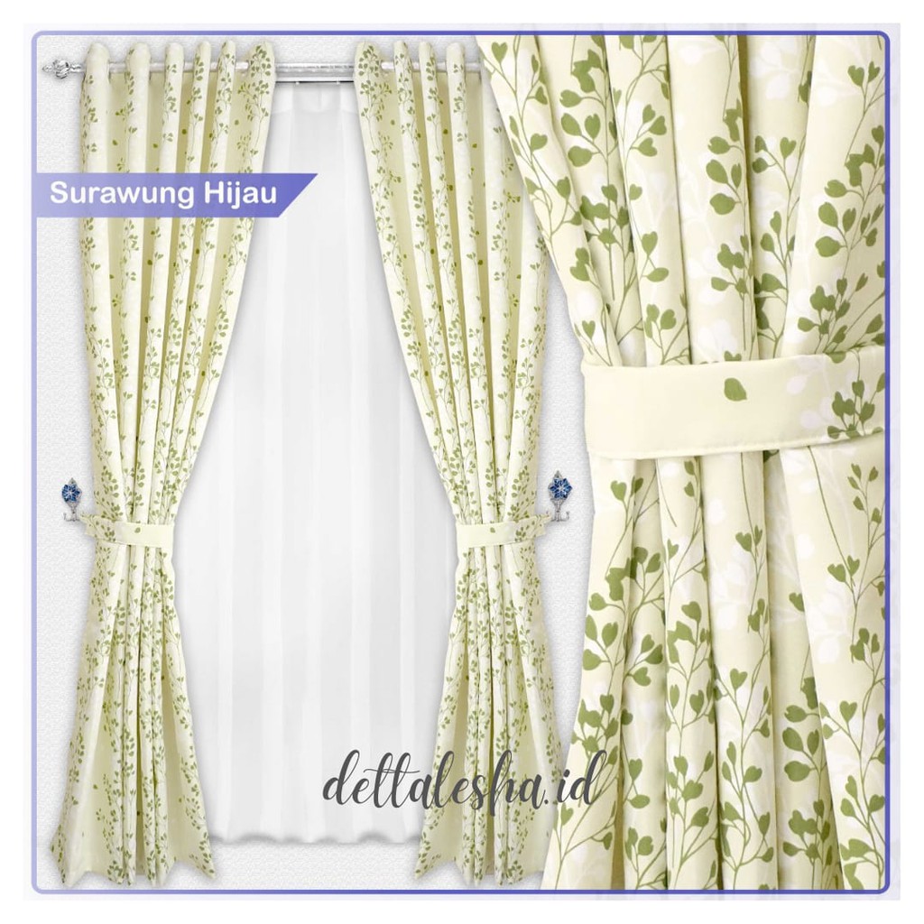 Jual GORDEN BAHAN BRIDAL MOTIF SURAWUNG HIJAU / TIRAI HORDENG SMOKRING ...