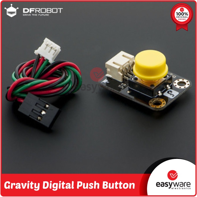 Jual DFRobot Gravity Digital Push Button - Switch Push Button Module | Shopee Indonesia