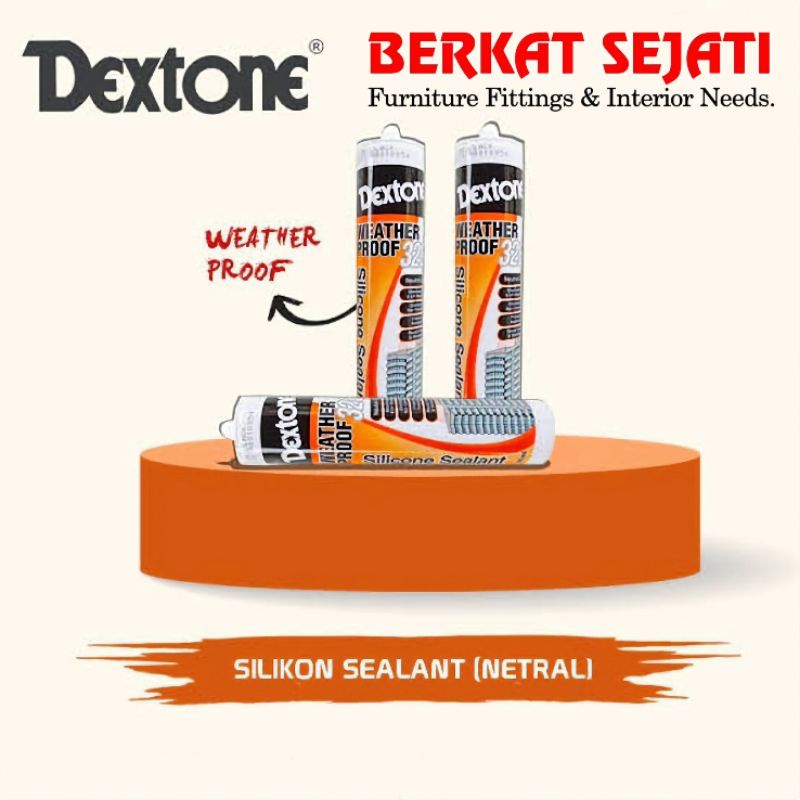 Jual Lem Silicone Sealant DEXTONE NETRAL PLUS+ WEATHERPROOF 328 WEATHER ...
