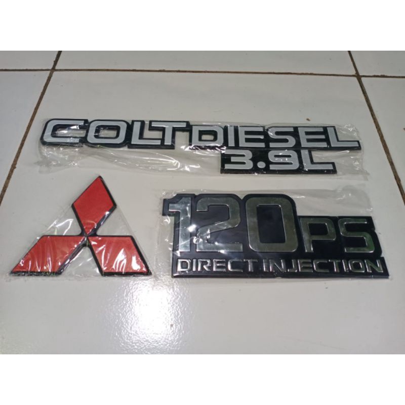 Jual Emblem colt diesel ps120 1set | Shopee Indonesia