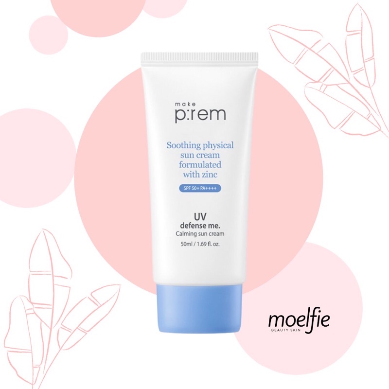 Jual [FULL/TRAVEL SIZE] MAKE PREM UV DEFENSE ME CALMING SUN CREAM SPF ...