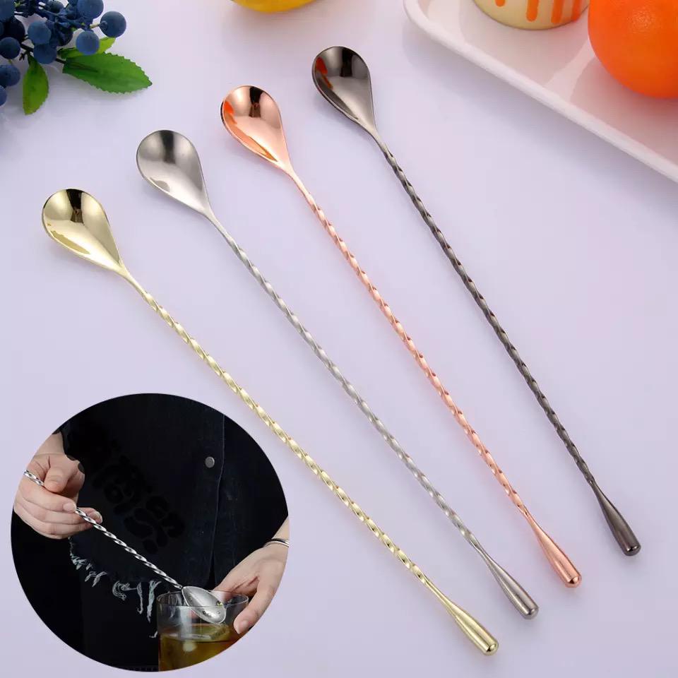 Jual color mixing long bar spoon stainless premium quality SUS 304 ...