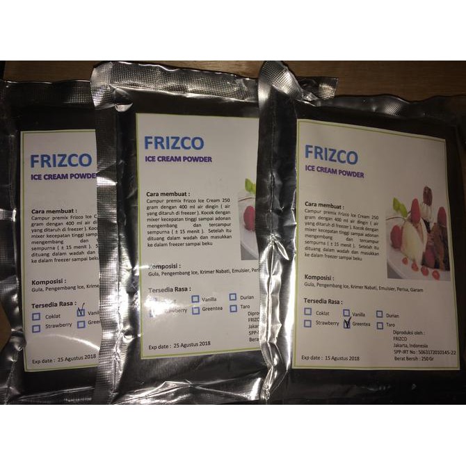 Jual ENAK Bahan Es Krim Frizco 250gr BANYAK RASA | Shopee Indonesia