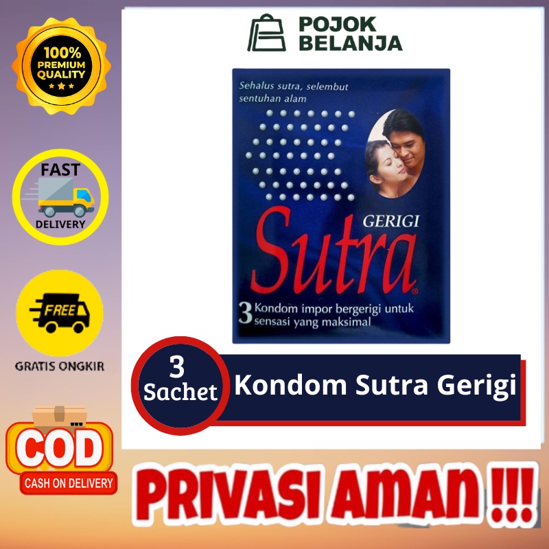 Jual Kondom Sutra Gerigi (Biru) Isi 3 Pcs & 12 Pcs / Sutra Kondom ...