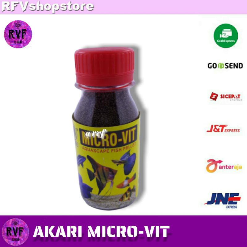 Jual Akari micro vit microvit pakan makanan pelet ikan kecil guppy ...
