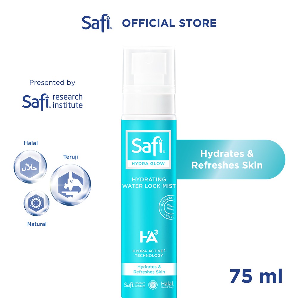Jual Safi Hydra Glow Hydrating Water Lock Mist 75ml | Shopee Indonesia