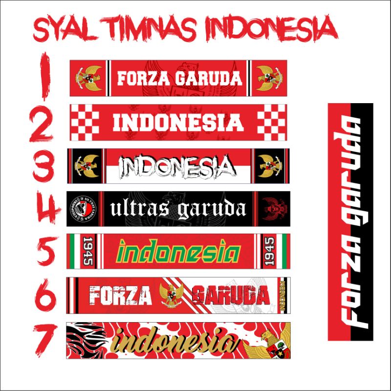 Jual Syal Timnas Indonesia - Forza Garuda Syal | Shopee Indonesia