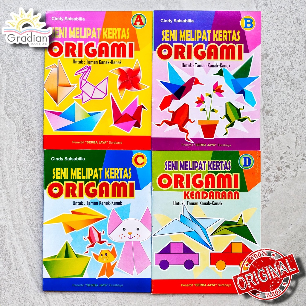 Jual BUKU SENI MELIPAT KERTAS ORIGAMI | Shopee Indonesia