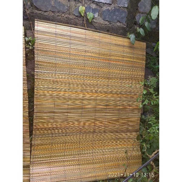 Jual Tirai Bambu Krey sawit kualitas SUPER,ukuran L 2m T 2m + tali penggulung | Shopee Indonesia