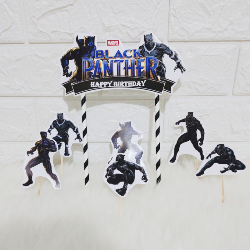 Jual Topper Black Panther Topper Happy Birthday topper ulang tahun ...