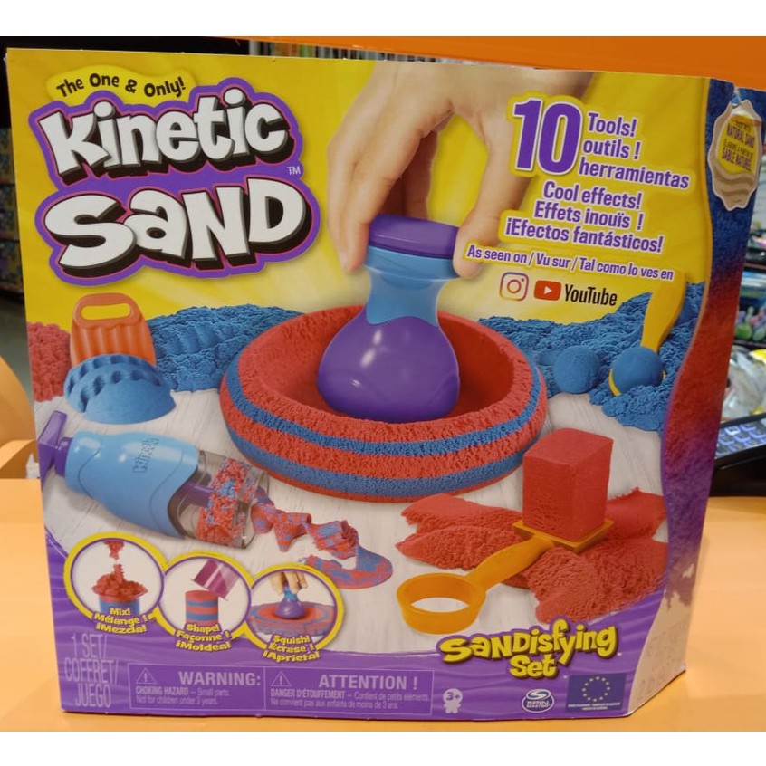 Jual Kinetic Sand Sandisfying Set main pasir kinetik | Shopee Indonesia