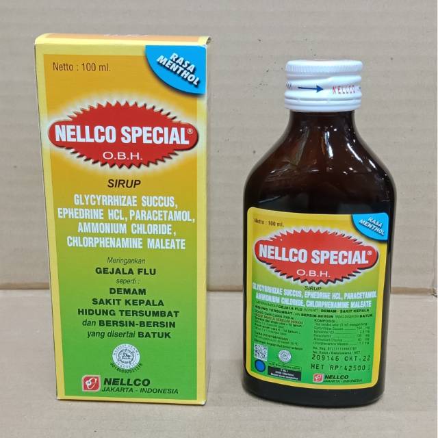 Jual OBH Nellco Spesial. Obat batuk dan flu, demam, sakit kepala ...