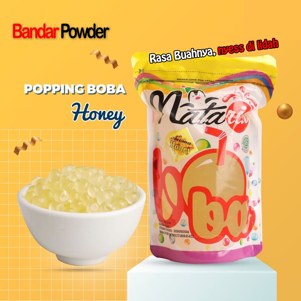 Jual Popping Boba Madu 500gr - Poping Jelly Nataria - Bandar Powder ...