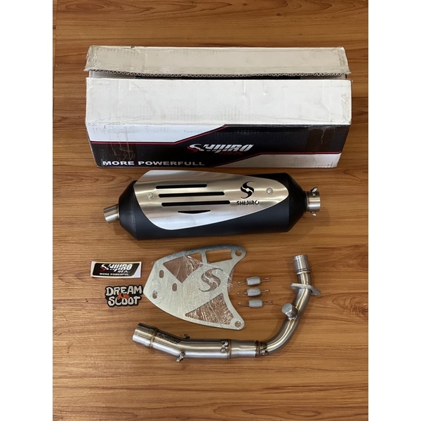 Jual Knalpot Shijiro Standar racing inlet 38 & 45vespa Sprint Shijiro ...