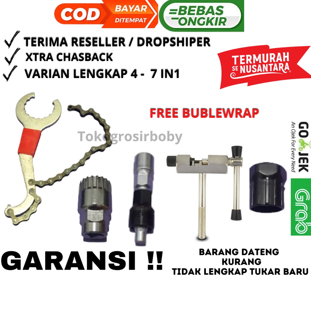 Jual Kunci Sprocket Sepeda Kunci Sepeda 5 in 1 Alat Reparasi Sepeda ...
