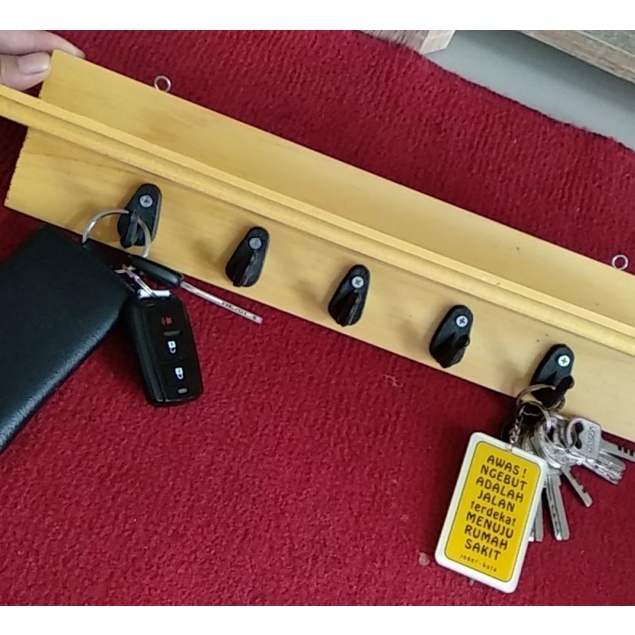 Jual Rak Gantungan Kunci / KEY HOLDER / Cantolan Kunci Kayu | Shopee ...
