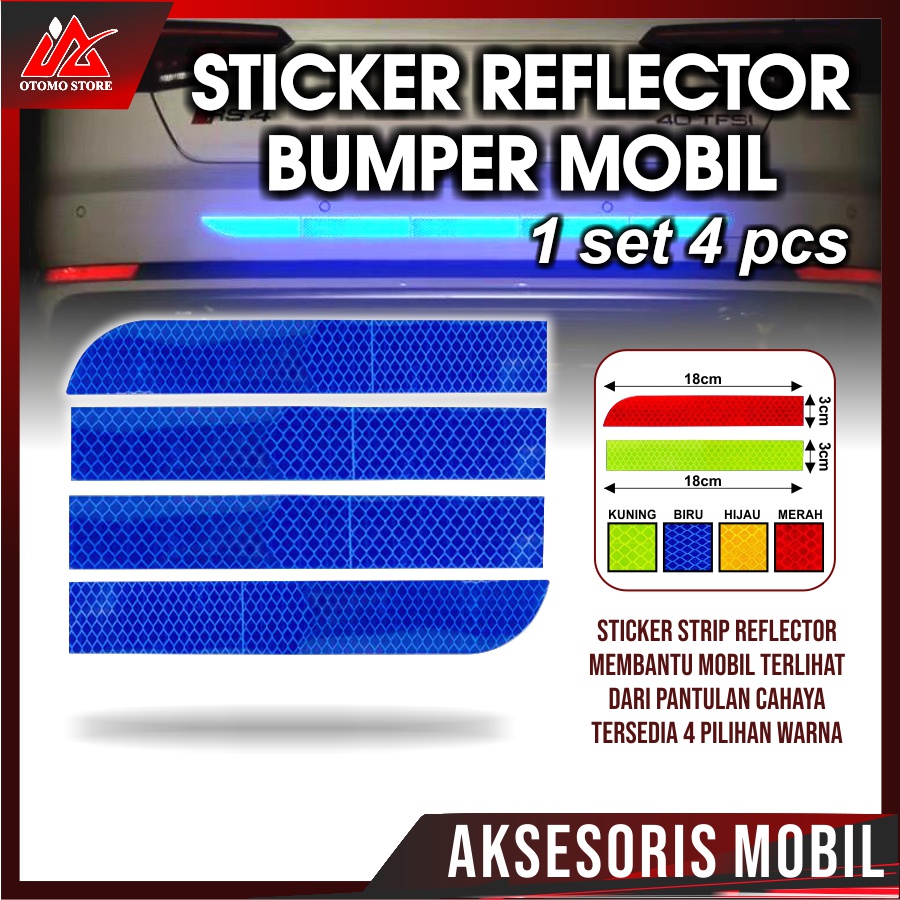Jual STIKER BUMPER Car Reflective Sticker Arrows Pattern Warning Decals ...