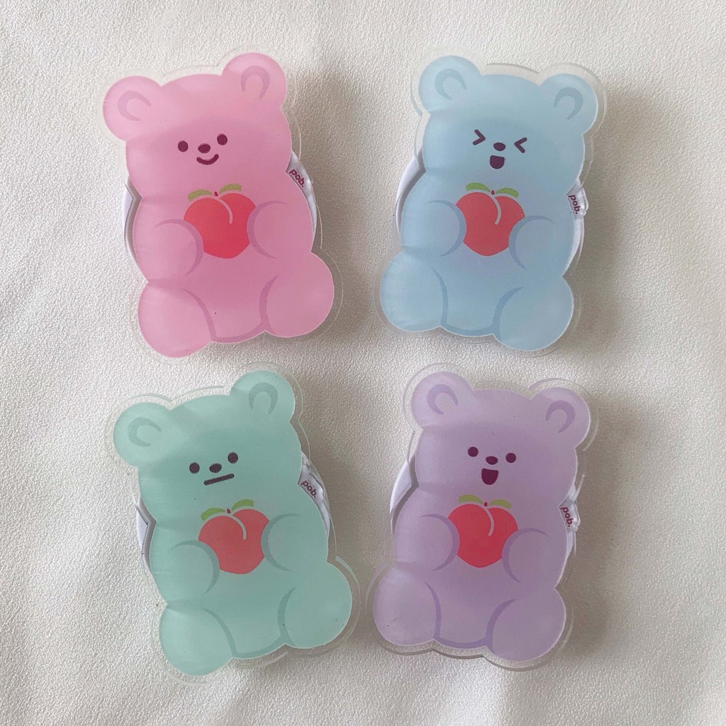 Jual Peach Gummies Popsocket Peach Bear Griptok Pop Socket Handgrip ...
