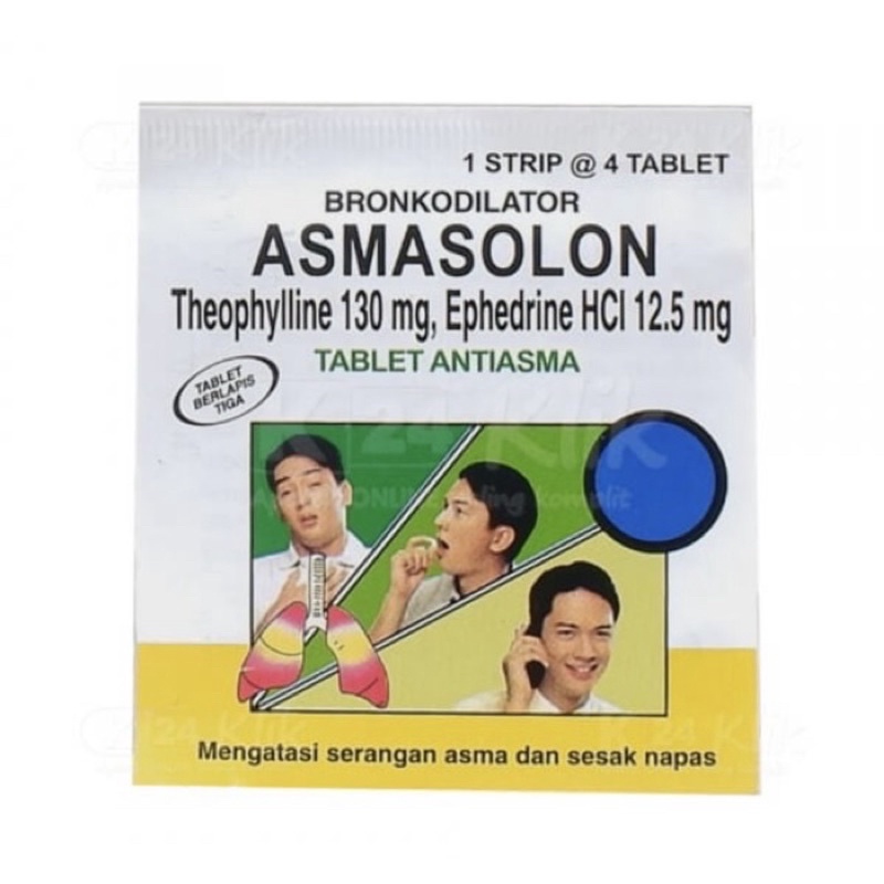 Jual Asmasolon strip 4 tablet ( obat sesak nafas ) | Shopee Indonesia
