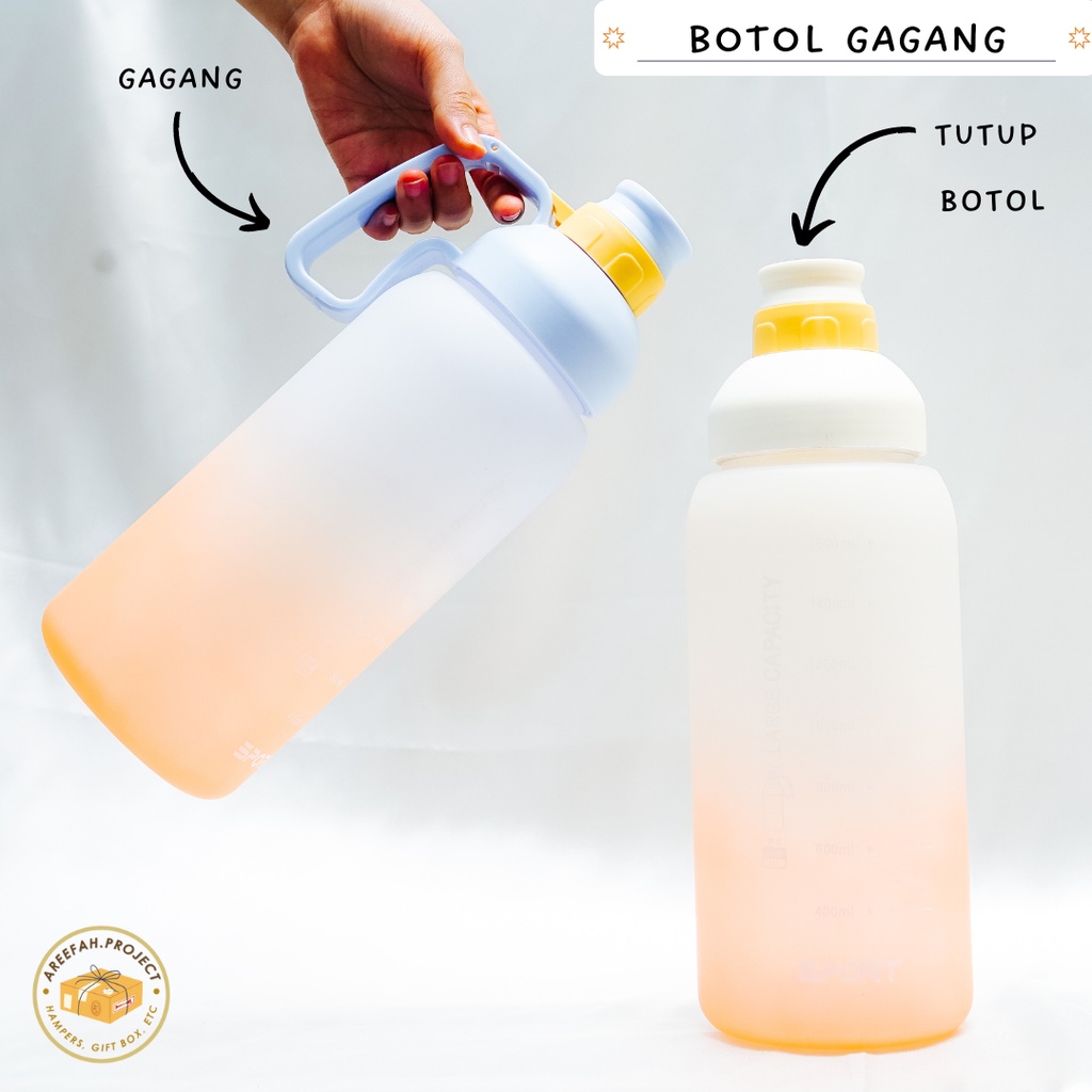 Jual BOTOL GAGANG/ BOTOL MINUM VIRAL/ BOTOL MINUM AESTHETIC/ BOTOL ...