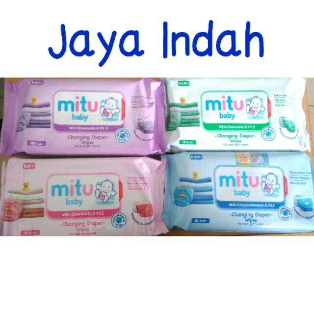 Jual MITU BABY TISU BASAH 50 sheets | Shopee Indonesia