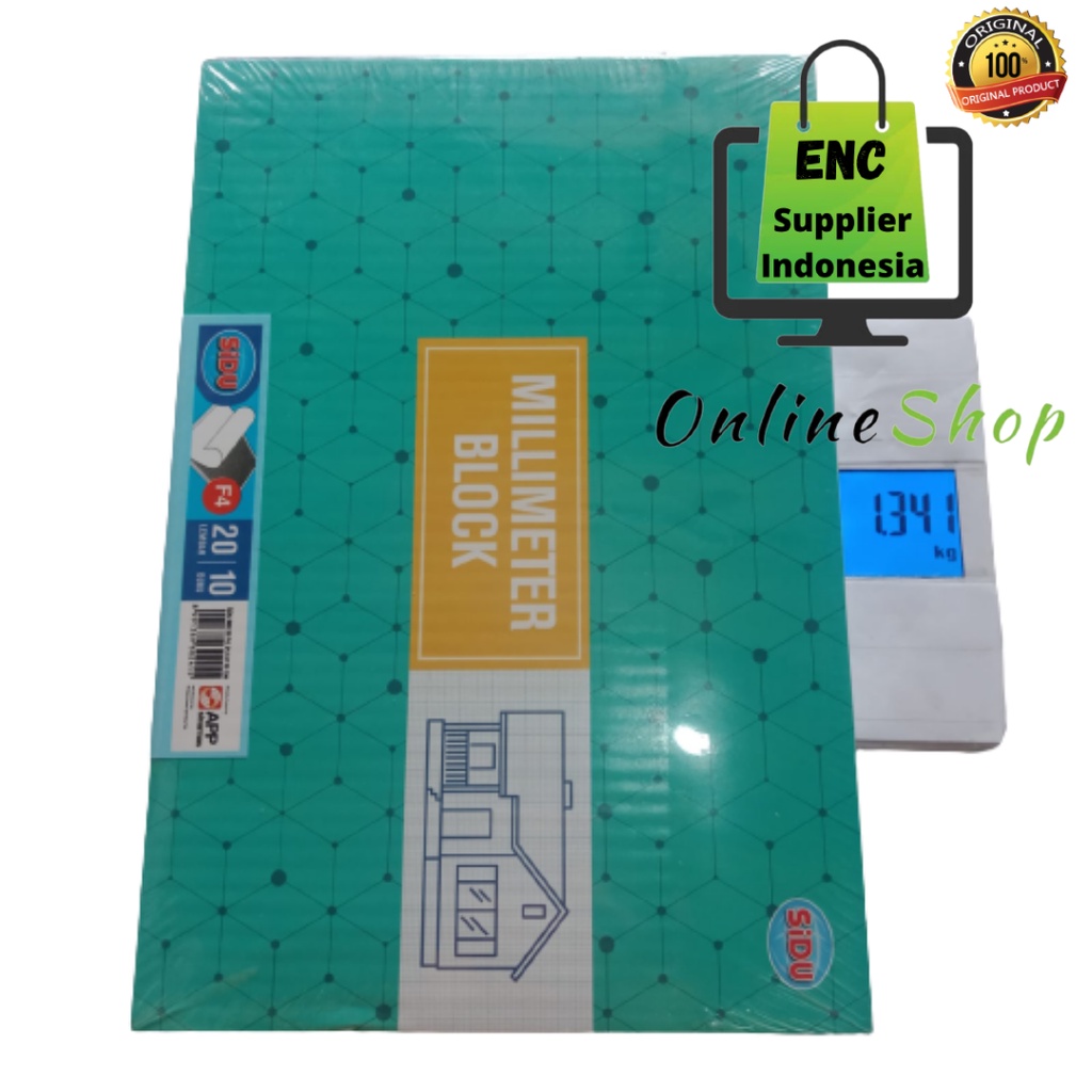 Jual 10 buku millimeter block folio sidu mili meter blok F4 sinar dunia ...