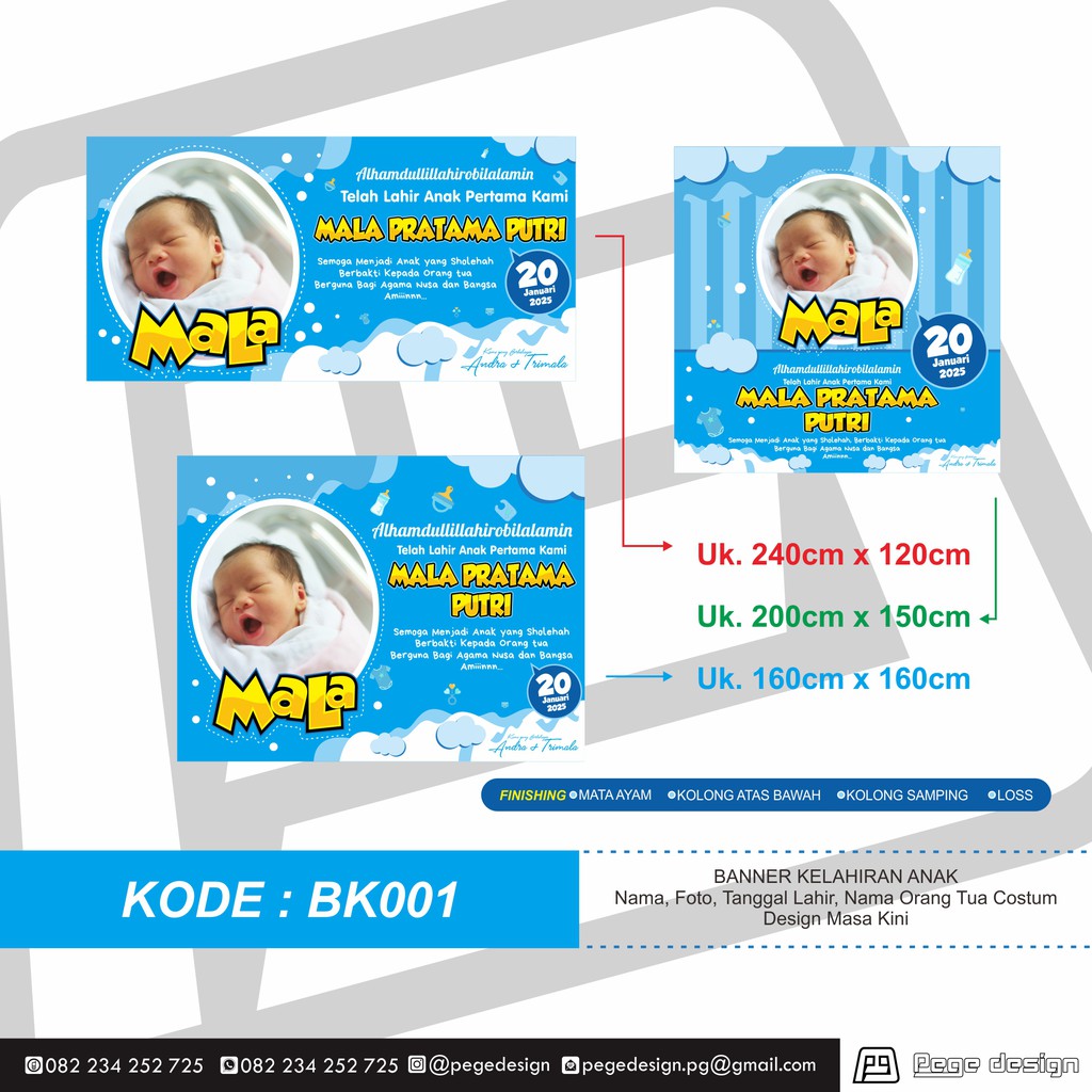 Jual BANNER KELAHIRAN ANAK | Shopee Indonesia