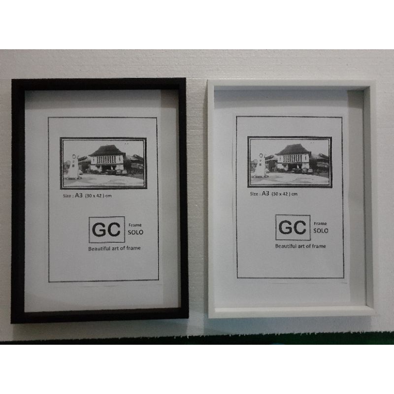 Jual pigura frame uk: A3(30×42)cm(TANPA KACA)model kedalam | Shopee ...