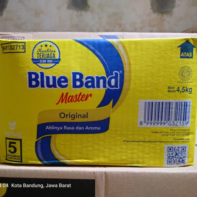 Jual BLUE BAND MASTER ORIGINAL 4,5KG (BLUE BAND MASTER ORIGINAL ...