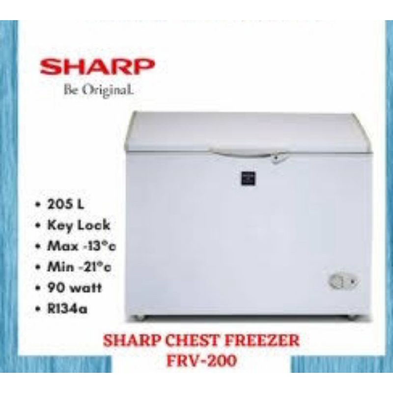 Jual chesfrezer sharp FRV 200 ( 200 Liter ) garansi resmi | Shopee ...