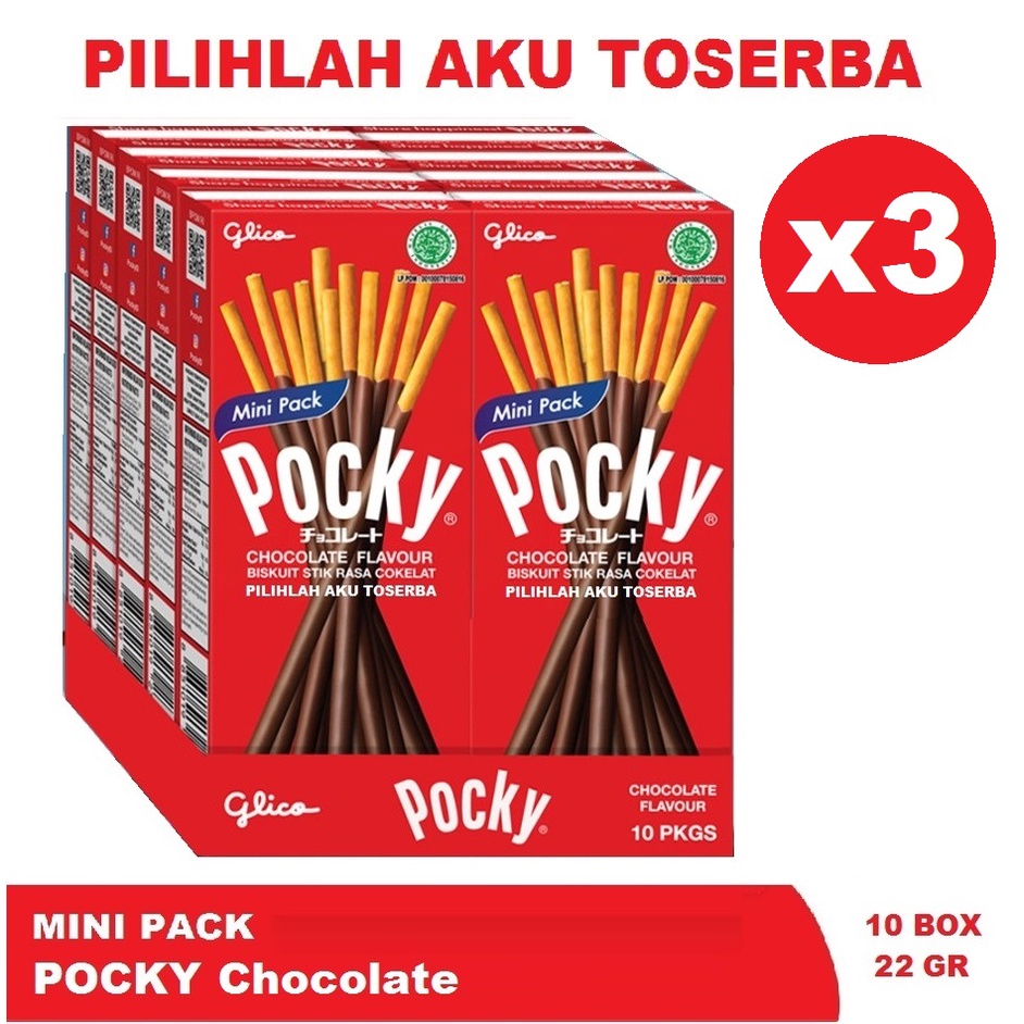 Jual Glico Pocky MINI PACK CHOCOLATE / COKELAT - (HARGA PER 30 BOX ...