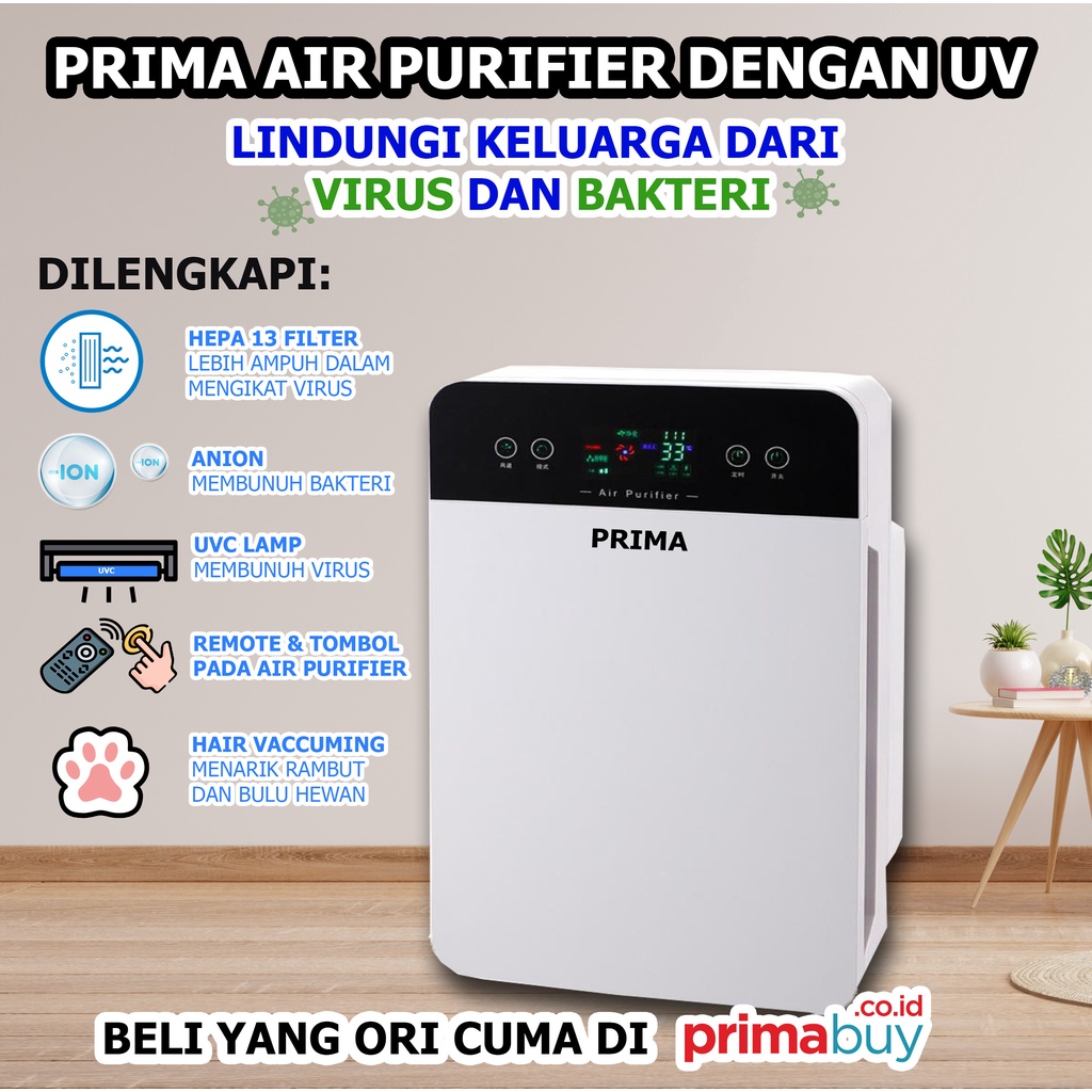 Jual Prima Air - Air Purifier PM 2.5 Penyaring Udara | Shopee Indonesia