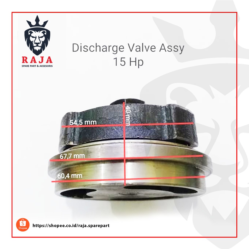 Jual Discharge valve assy 15 hp kompresor angin kompresor angin shark ...