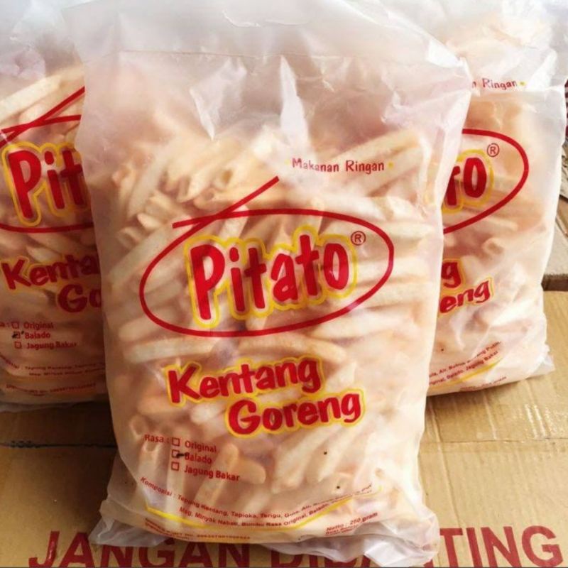 Jual SNACK KENTANG GORENG PITATO RASA ORIGINAL | Shopee Indonesia