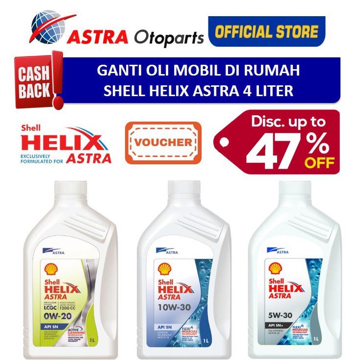 Jual Ganti Oli Mobil Di Rumah - Shell Helix Astra 4 Liter | Shopee ...