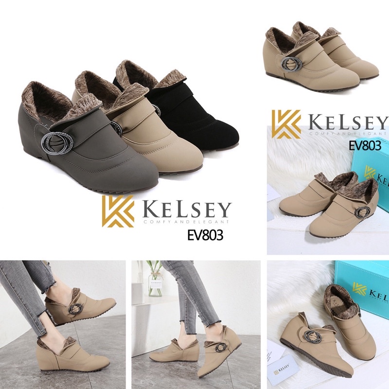 Jual Kelsey Sepatu Boots Wanita / Sepatu Boots 5cm Heels Wanita EV803 | Shopee Indonesia