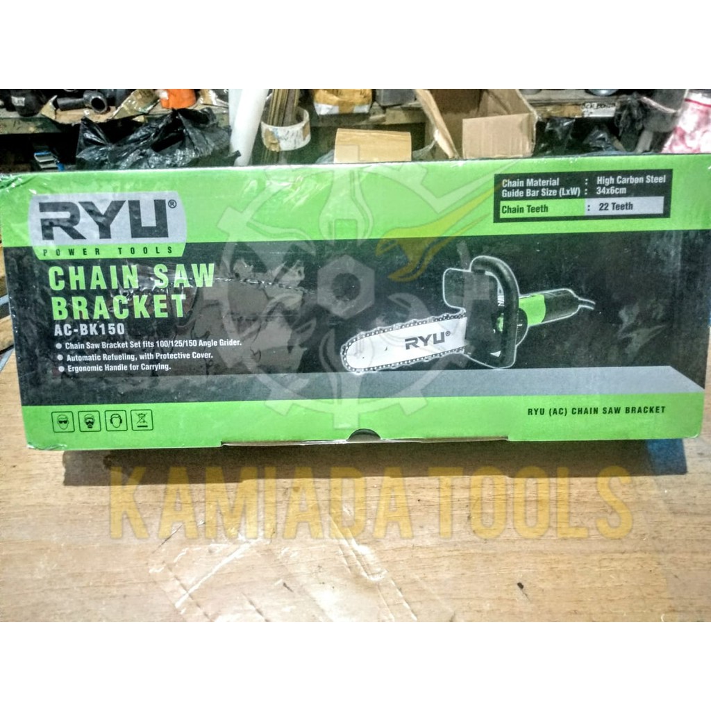 Jual Adaptor Chainsaw Mesin Gerinda 12" RYU/ Electirc Chain Saw Stand ...