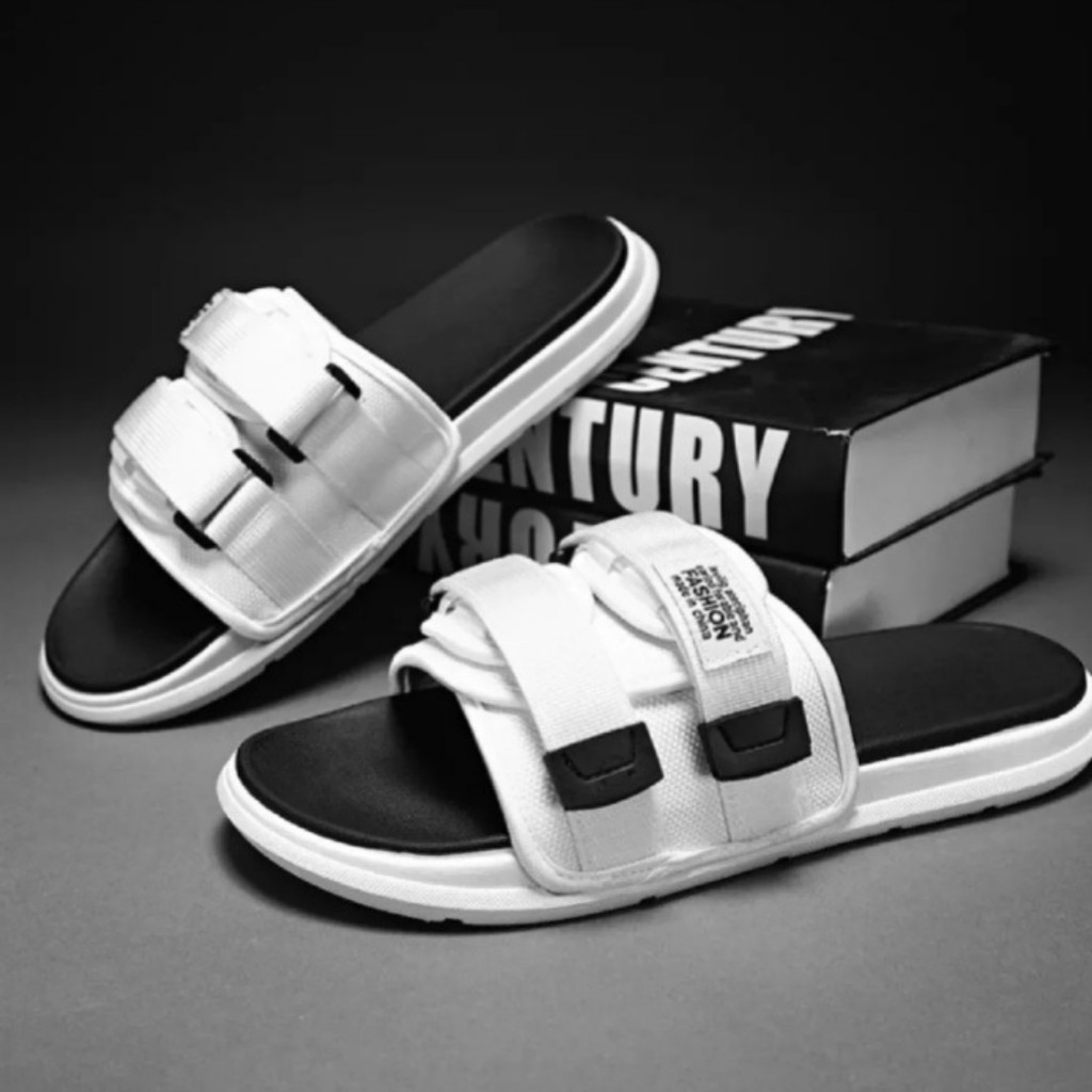 Jual sandal slide distro premium pria dan wanita ORIGINAL 02,01 trendy ...