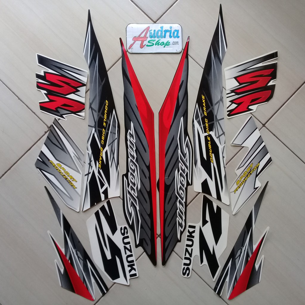 Jual Sticker Striping Motor Suzuki Shogun Sp 125 2007 Hitam-Putih ...