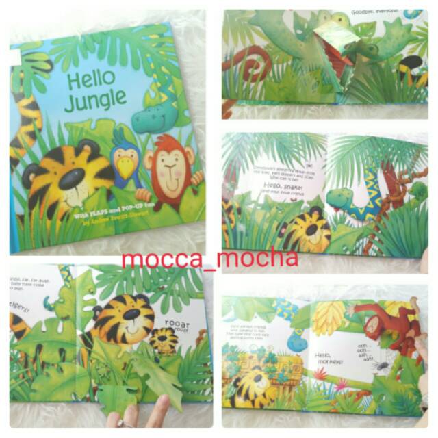 Jual Buku import anak pop up book hello jungle | Shopee Indonesia