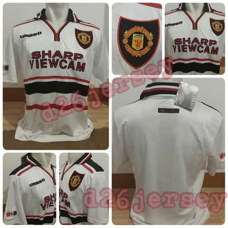 Jual Jersey RETRO MU Away 1998 / 1999 Treble Winners Champions OFFICIAL ...